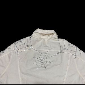 Sp5der | Jackets & Coats | Spider Sp5der Worldwide Rhinestone Denim ...